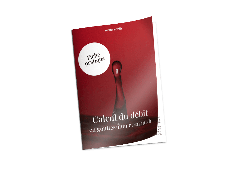 Fiche IDE : calcul du débit en gouttes/min et en ml/h